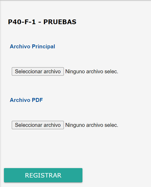 Configuración (subir documento PDF manual) en el módulo de documentos